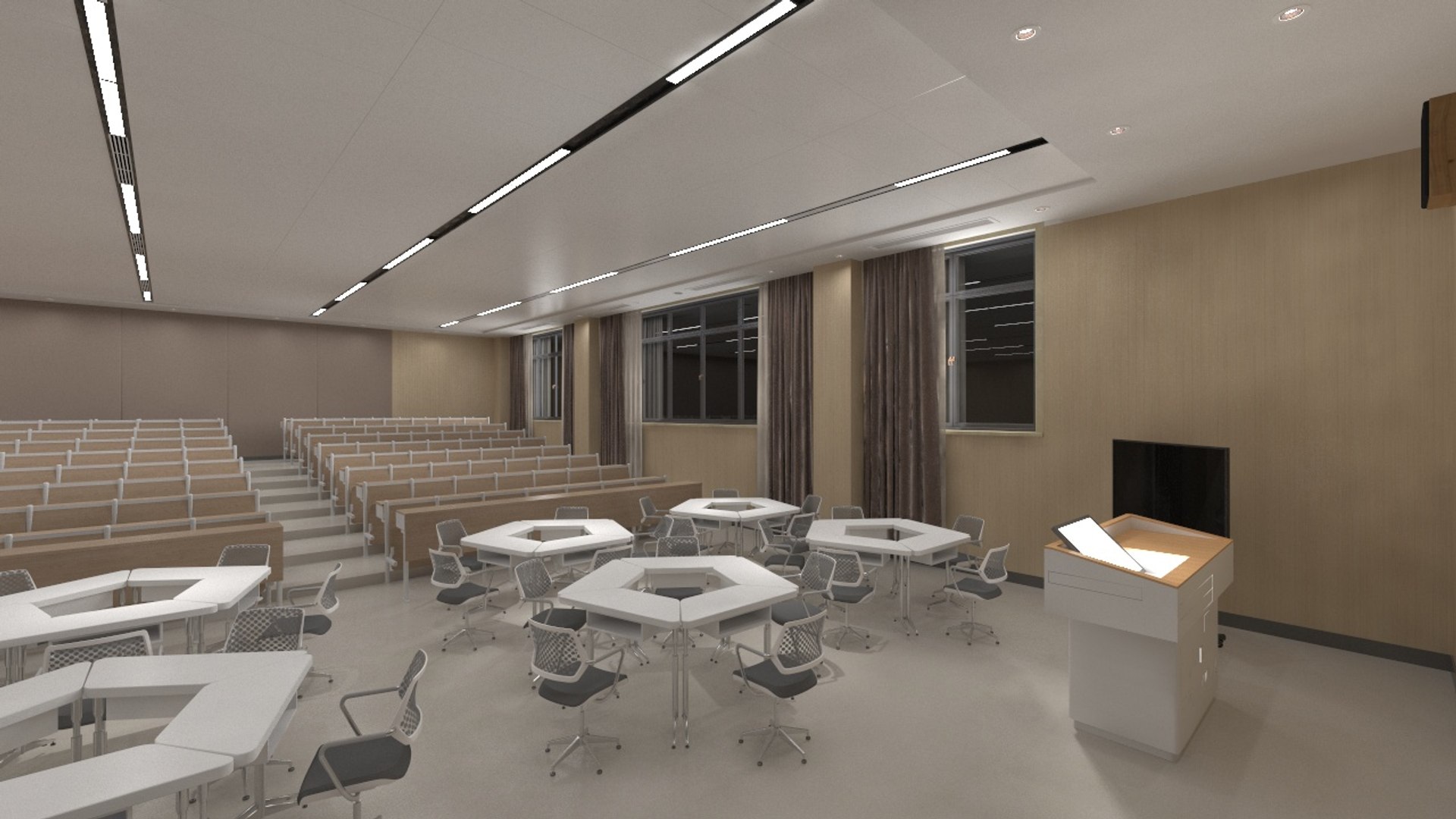 3D Multimedia Ladder Classroom Model - TurboSquid 2259381