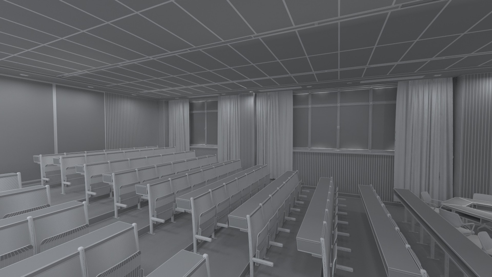 3D Multimedia Ladder Classroom Model - TurboSquid 2259381