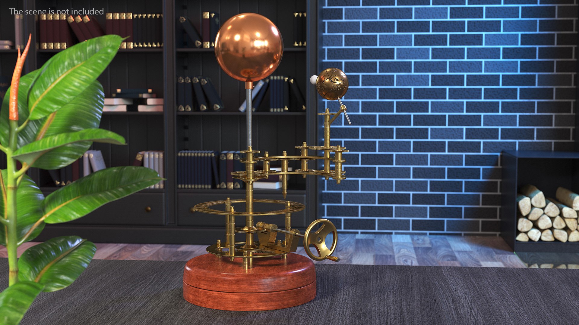 3D Vintage Brass Solar System Orrery - TurboSquid 2101939
