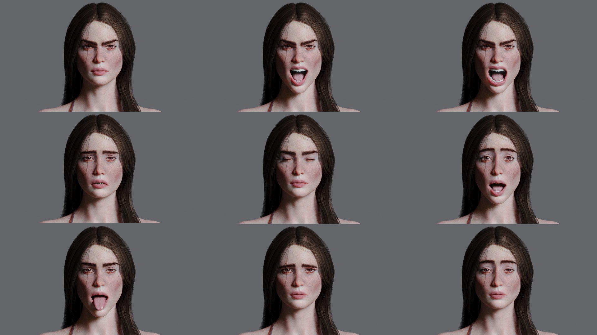 Realistic female rigged woman model - TurboSquid 1592493