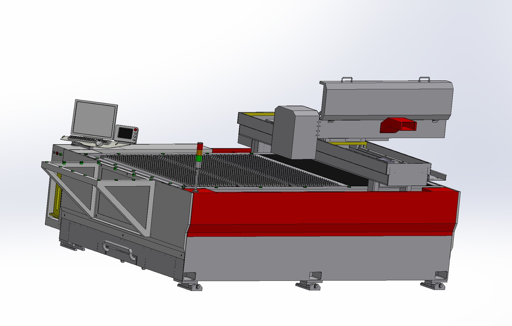 Laser Cutting Machine 3D Model - TurboSquid 1809747