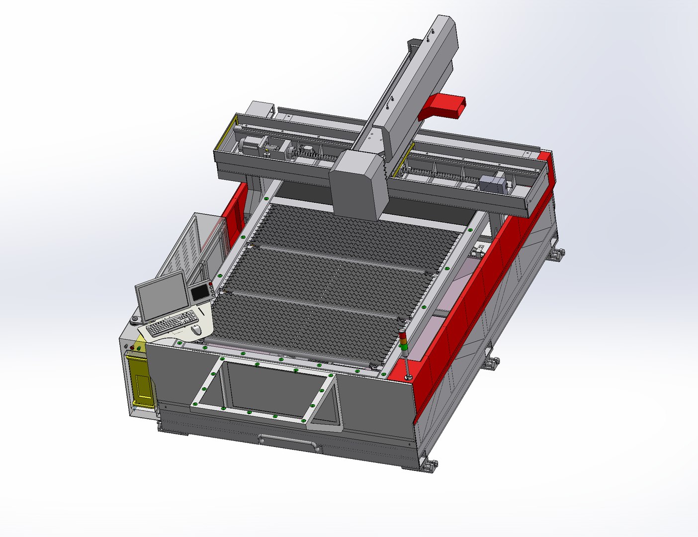 Laser Cutting Machine 3D Model - TurboSquid 1809747