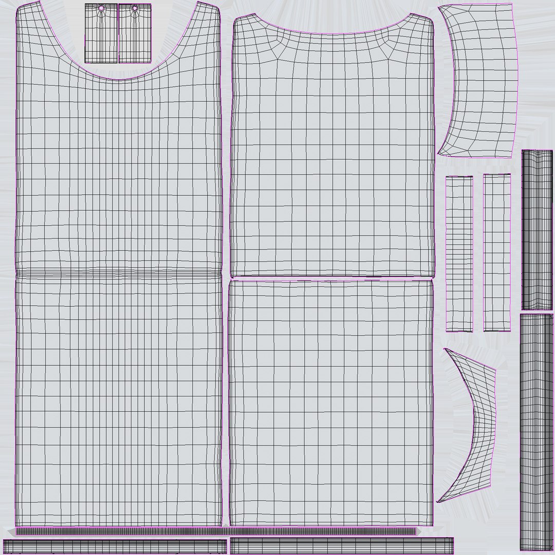 3D female crew neck folded - TurboSquid 1194351