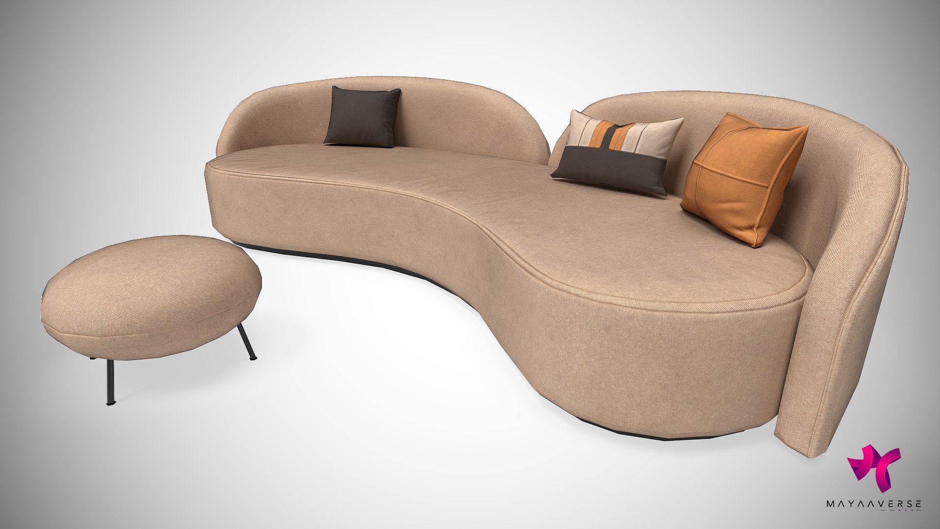 SofaPuff 3D Model - TurboSquid 2383651