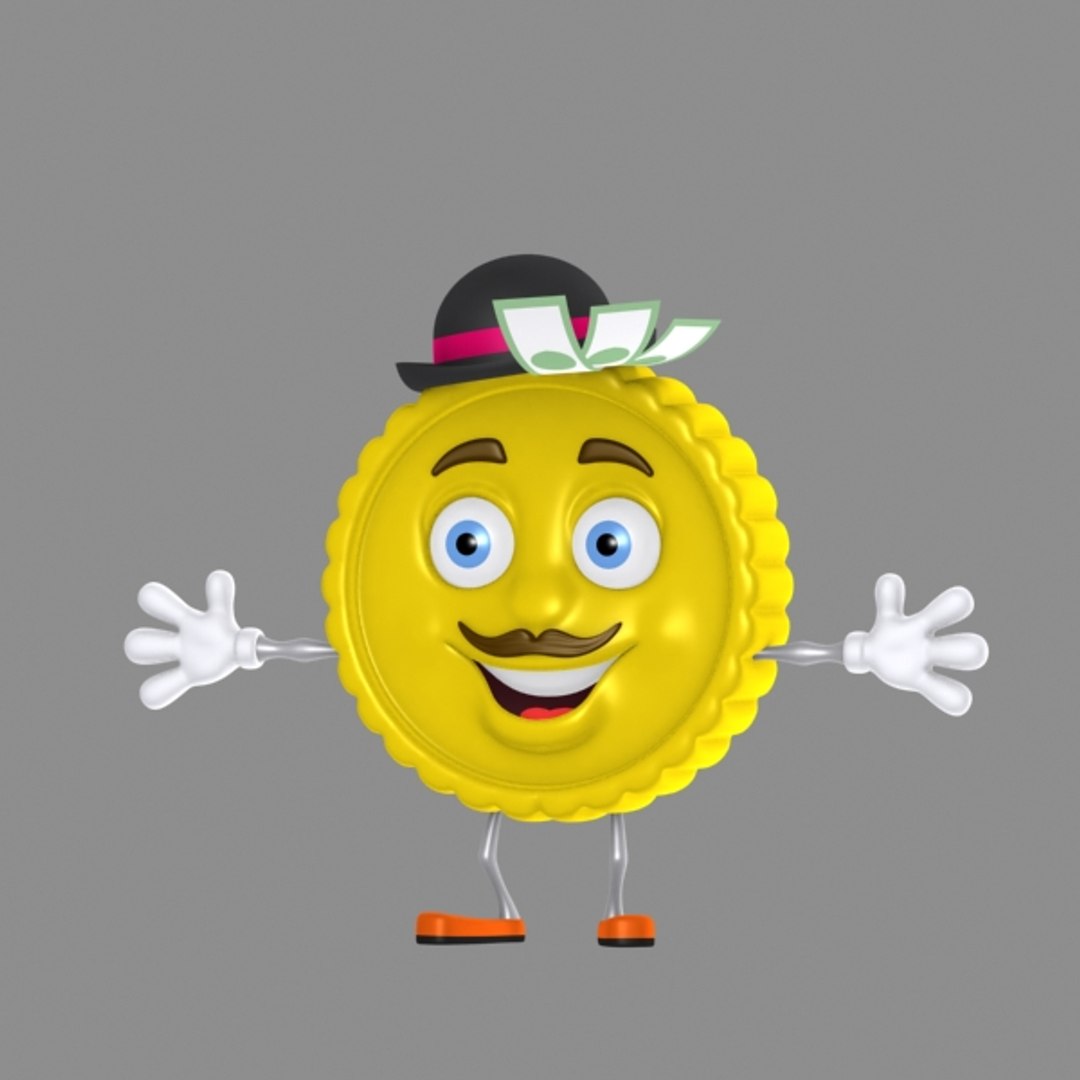 3d Cartoon Coin