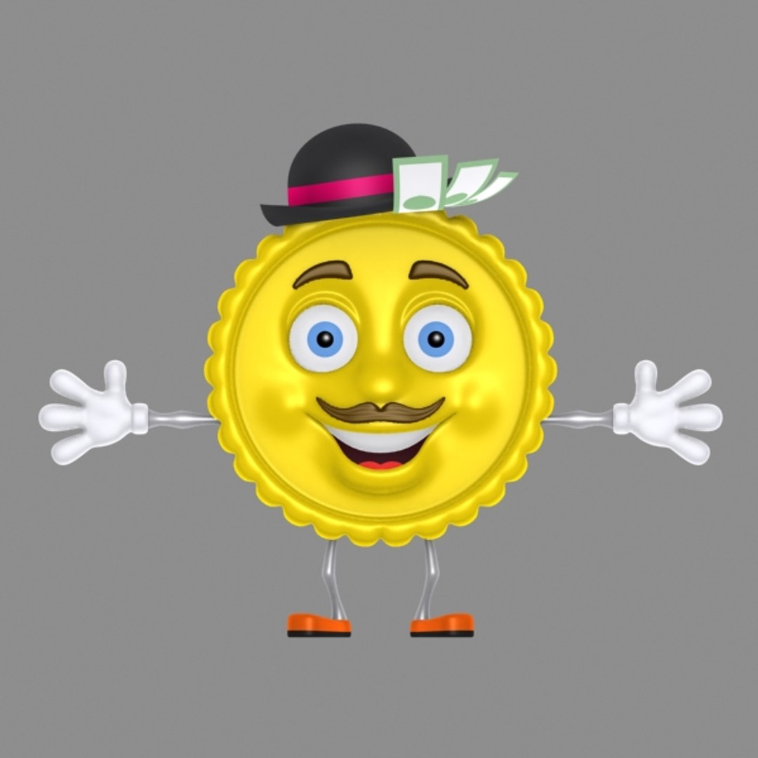 3d Cartoon Coin