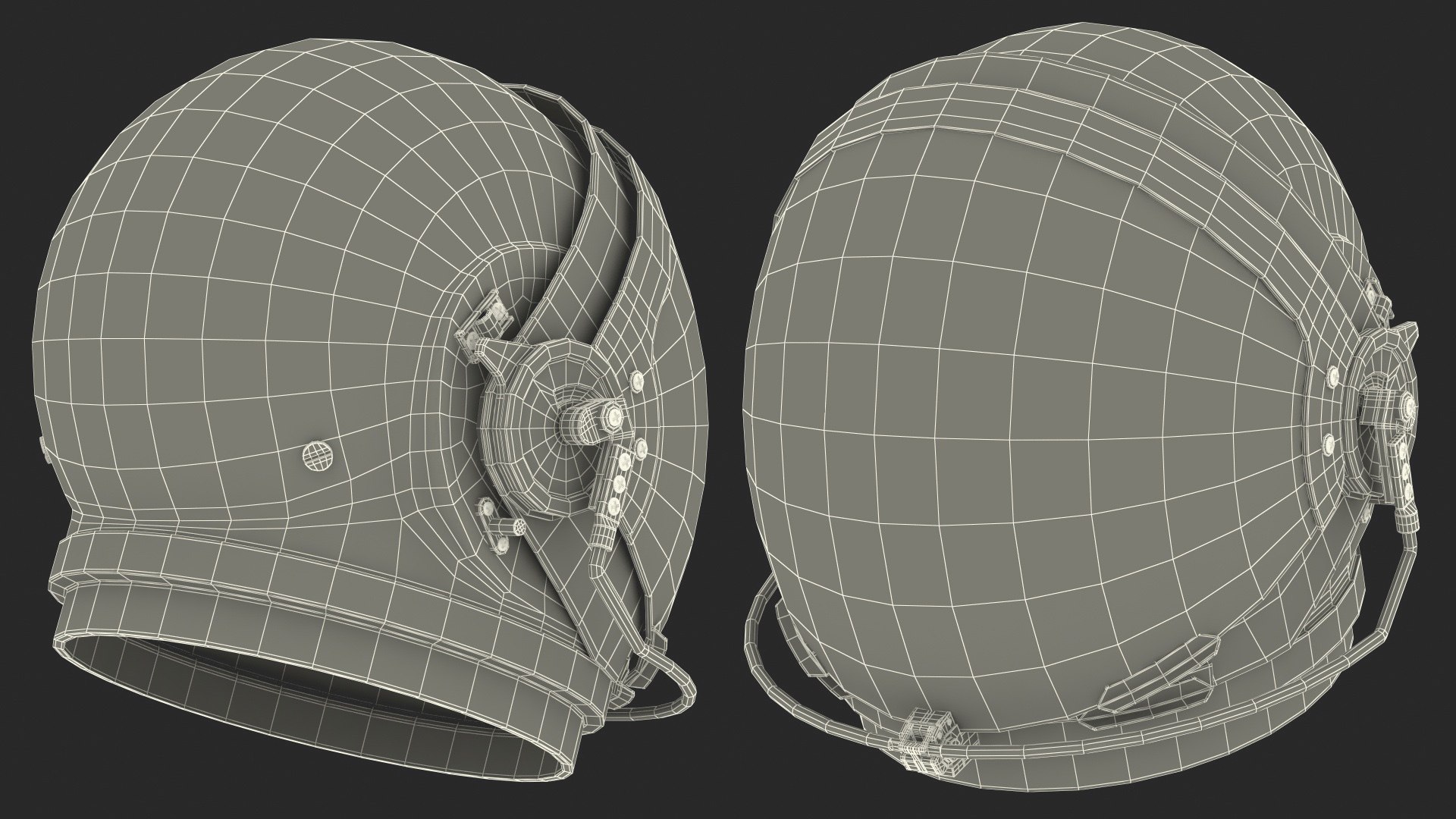 3D nasa ocss helmet model - TurboSquid 1565716