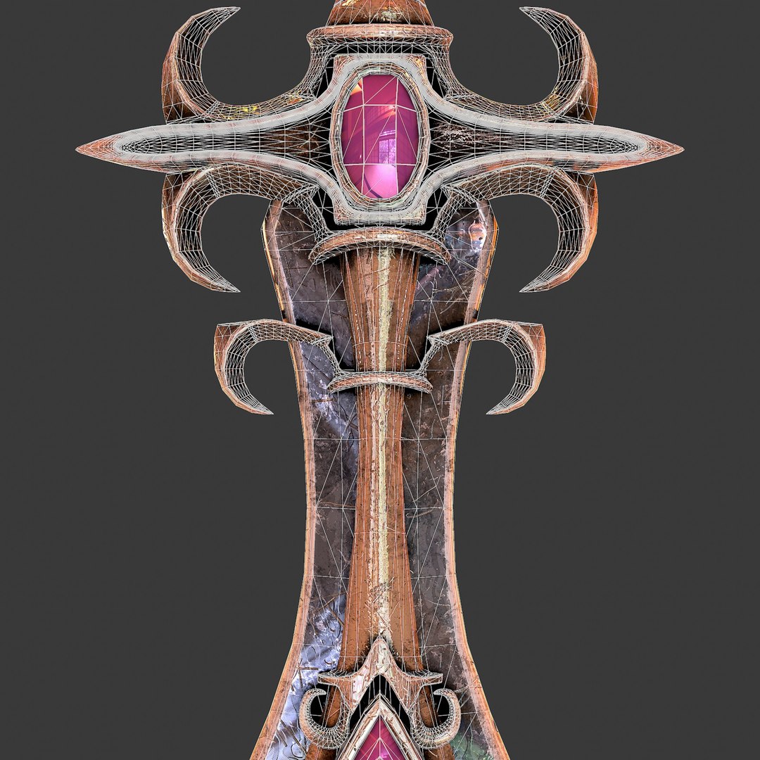Fantasy Sword 22 Modeled 3D - TurboSquid 1579299