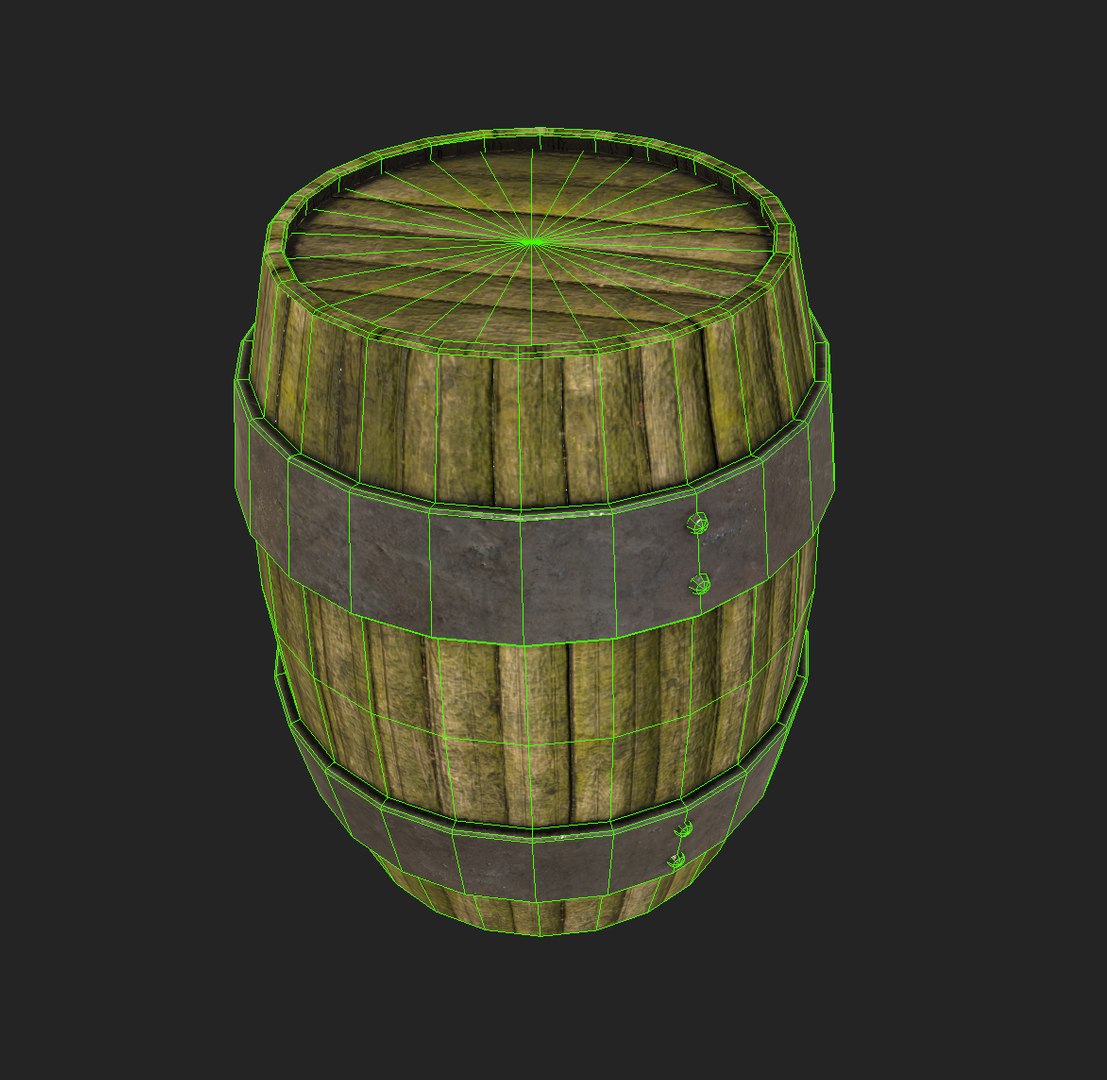 3D Old Barrel Medieval - TurboSquid 1453884