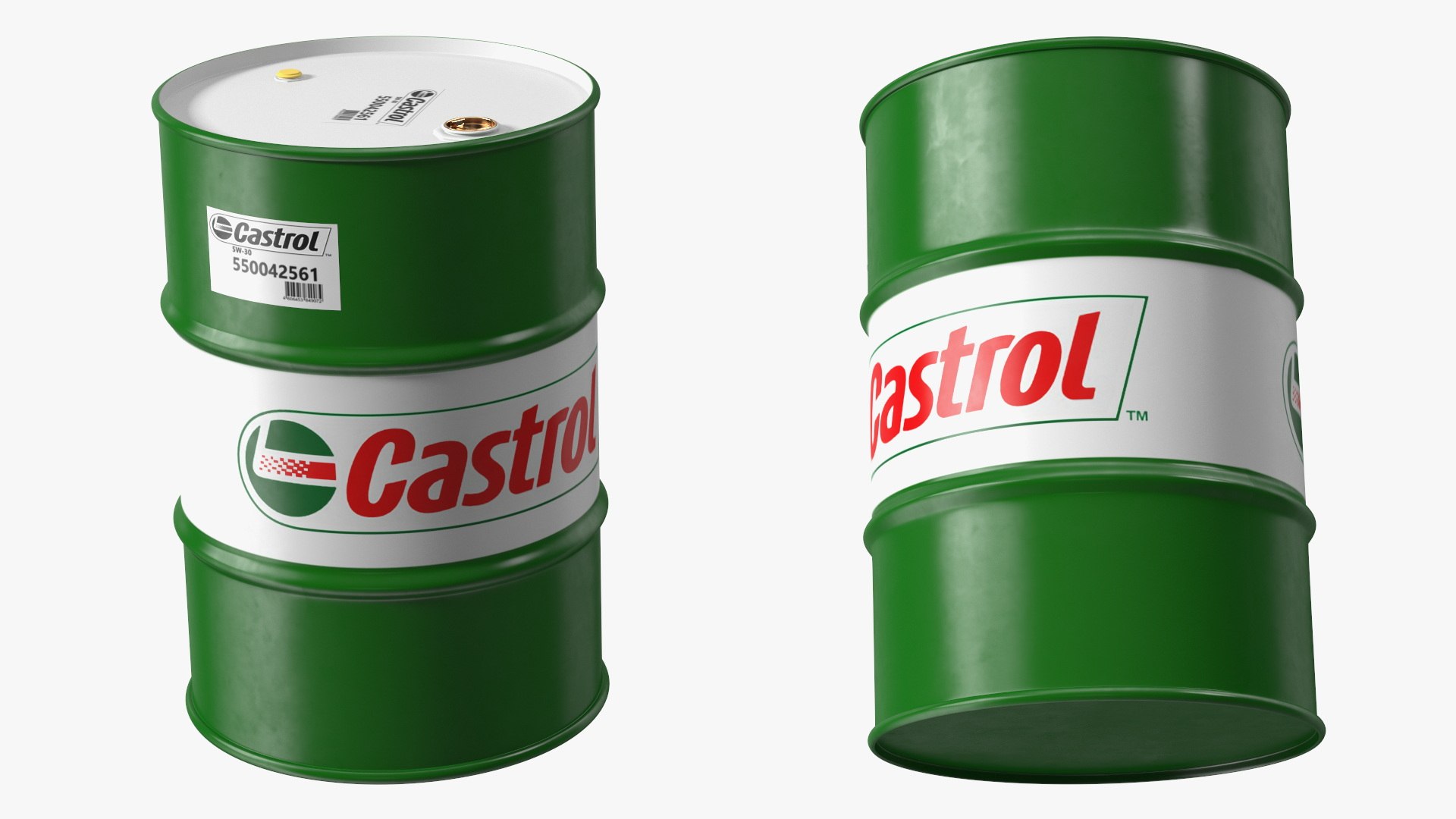 Castrol Oil Drum 3D - TurboSquid 2311019
