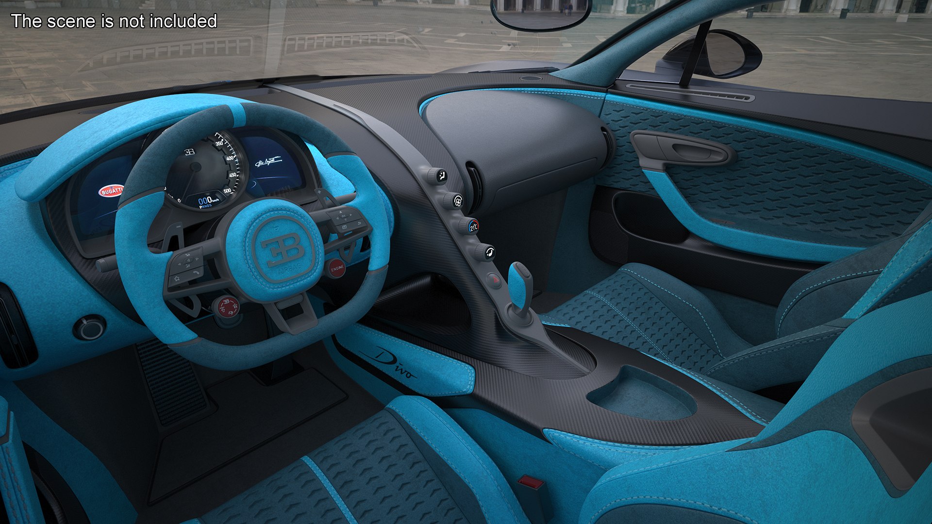 3D Model Bugatti Divo Titanium Liquid Silver Rigged For Maya ...