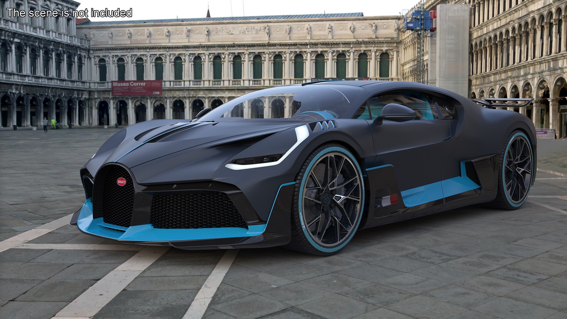 3D Model Bugatti Divo Titanium Liquid Silver Rigged For Maya ...