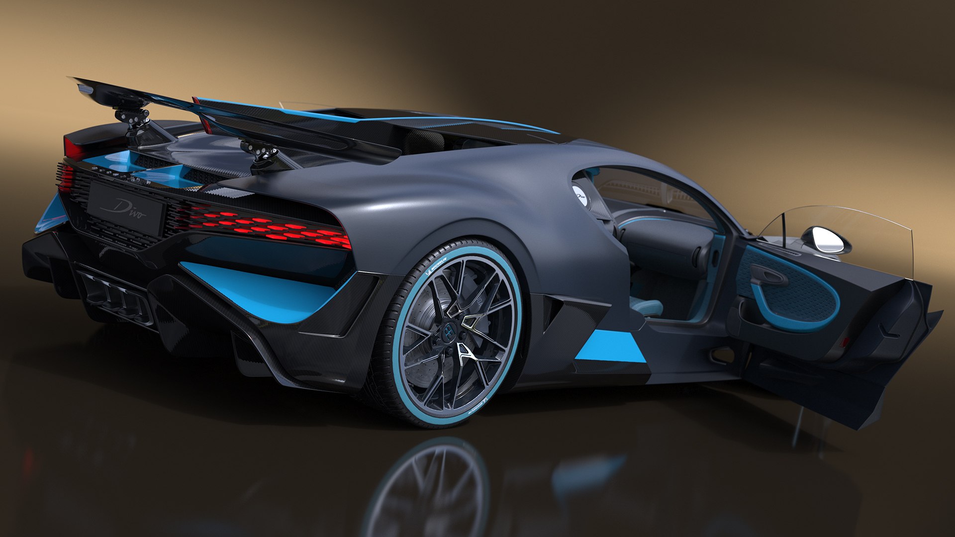3D Model Bugatti Divo Titanium Liquid Silver Rigged For Maya ...