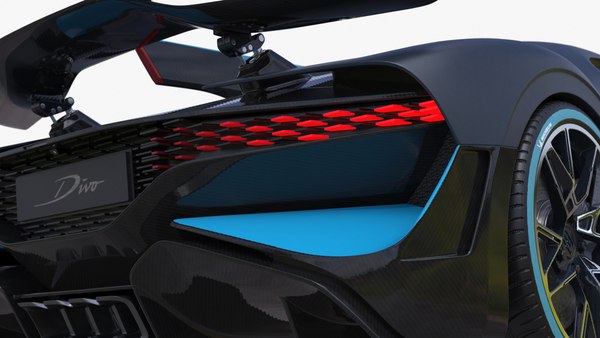 modelo 3d Bugatti Divo Titanium Liquid Silver preparado para Maya ...
