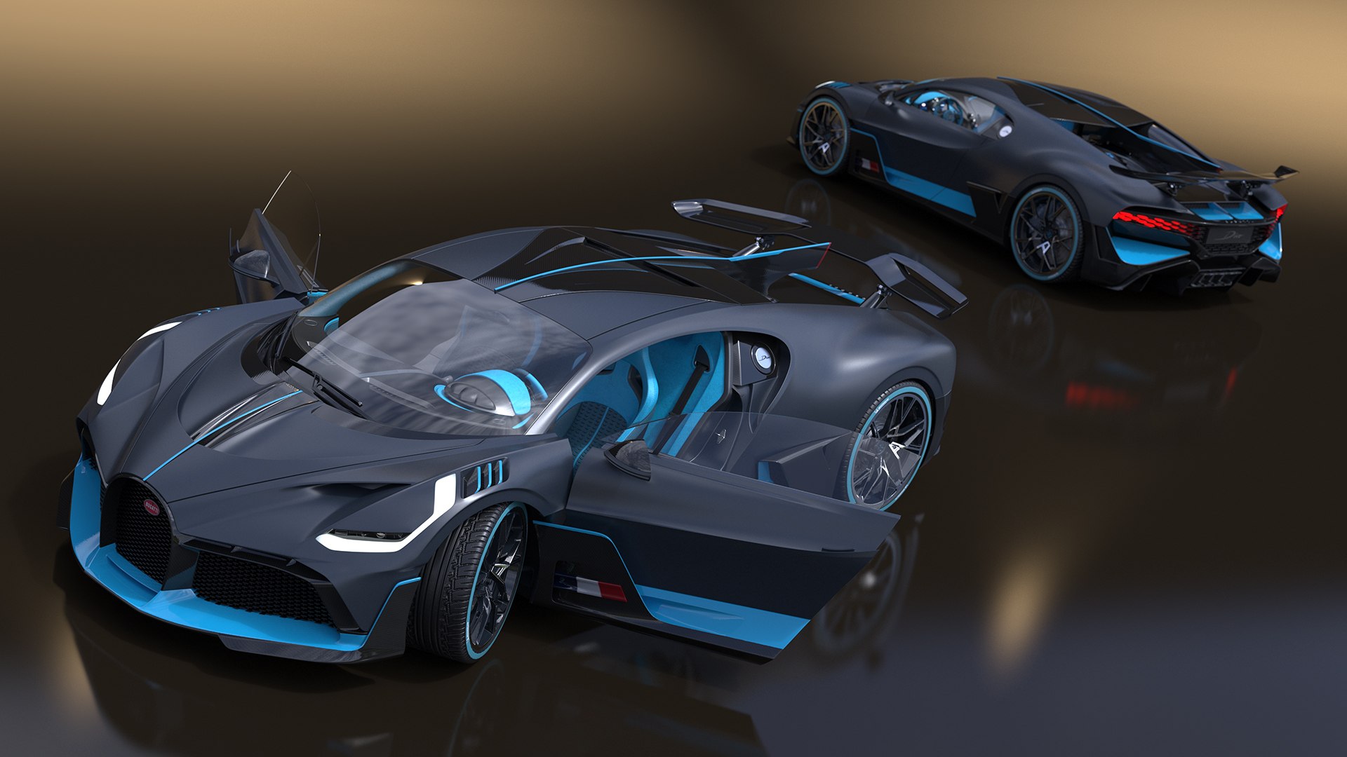 3D Model Bugatti Divo Titanium Liquid Silver Rigged For Maya ...