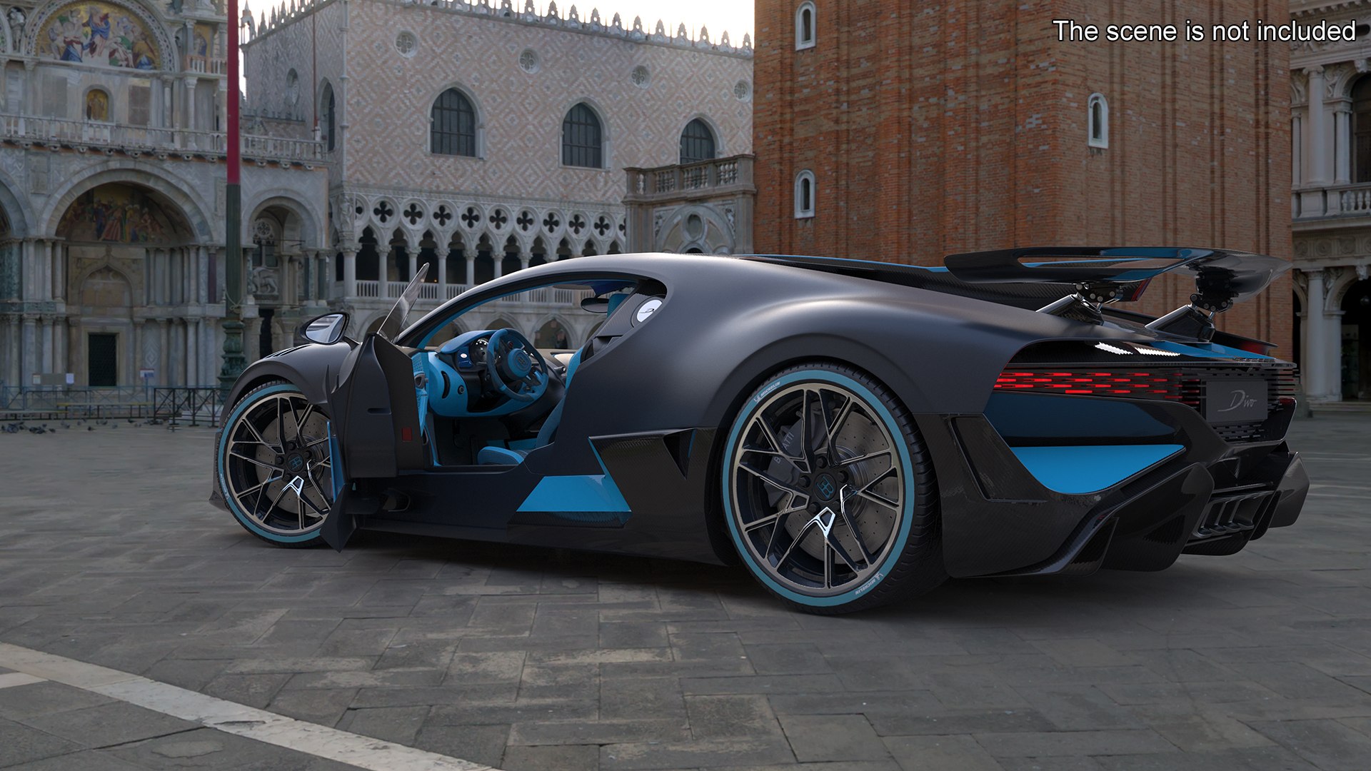 3D Model Bugatti Divo Titanium Liquid Silver Rigged For Maya ...