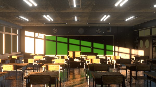 Classroom Blender Models for Download | TurboSquid