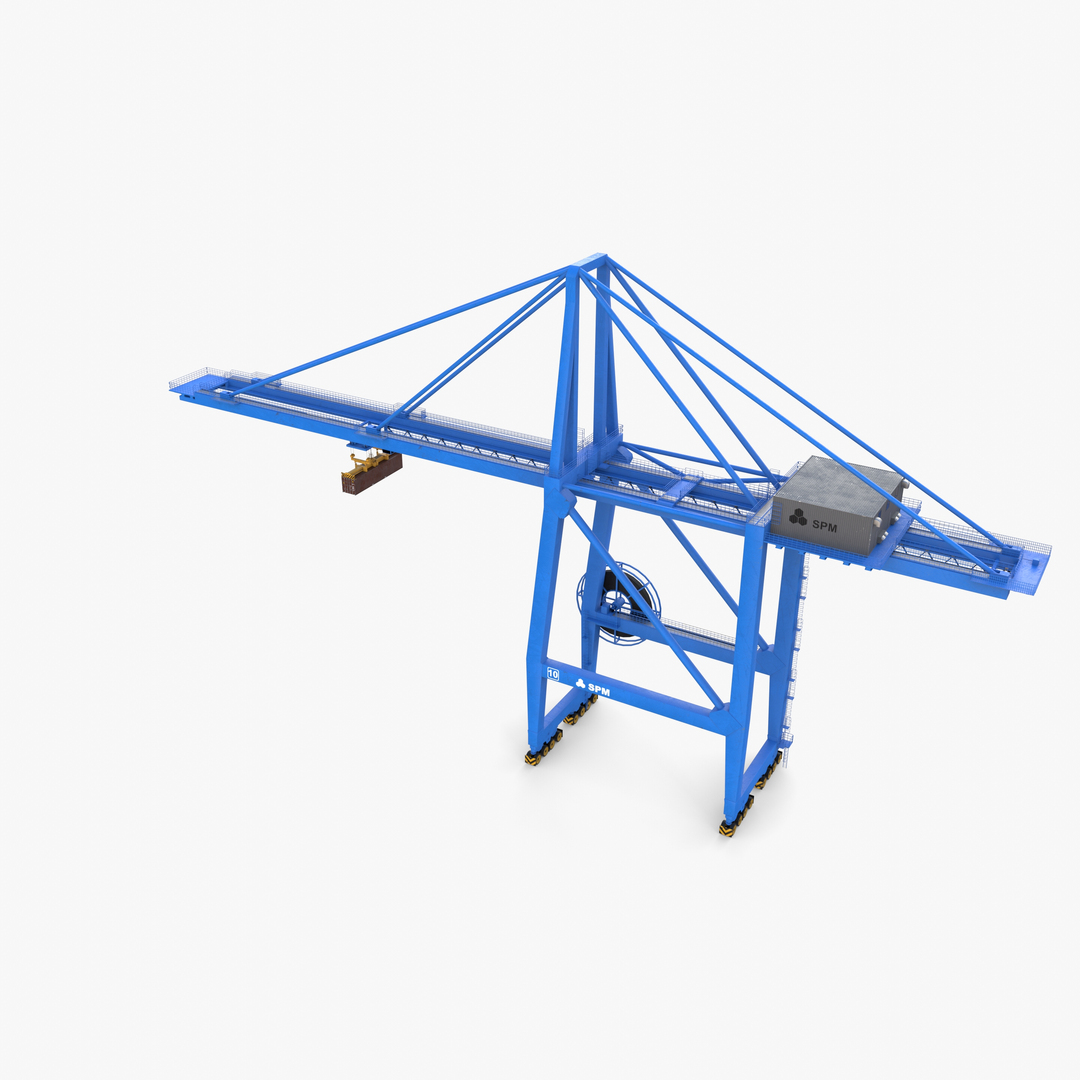 Żuraw portowy V2 Model 3D - TurboSquid 2464486