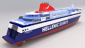 Blue Star Ferries 3D Models for Download | TurboSquid