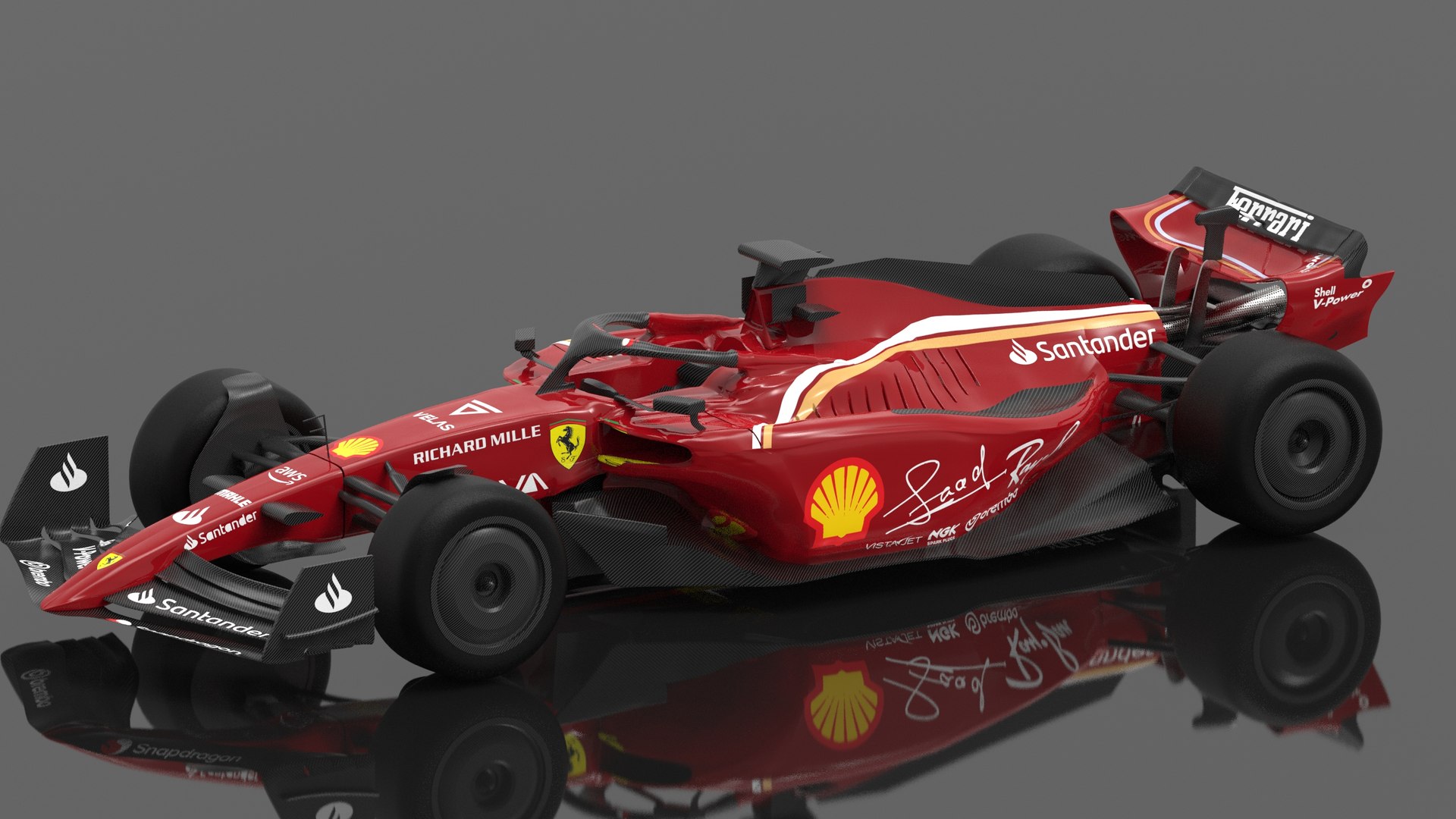 3D 2023 Scuderia Ferrari Formula One Race Car - TurboSquid 2230657