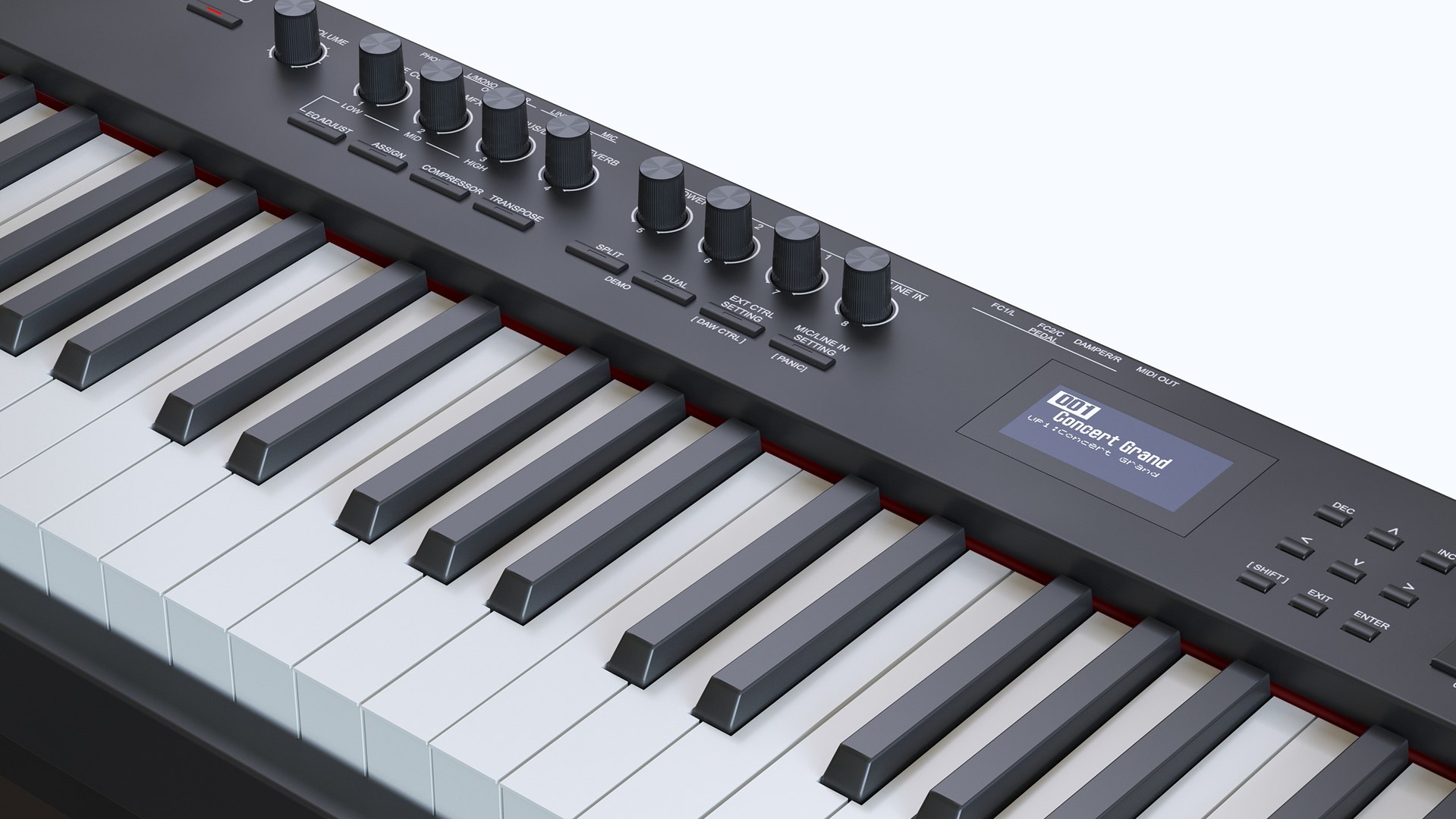 3D Roland RD 88 3D Model - TurboSquid 2041787