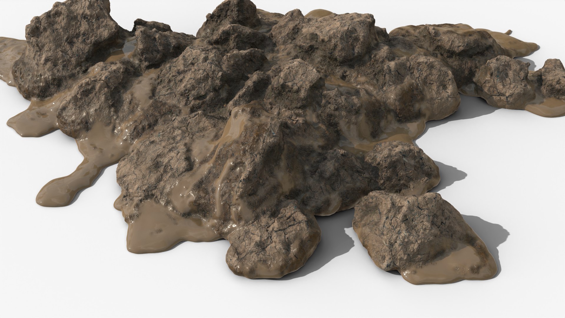 3D Mud Debris - TurboSquid 2337933