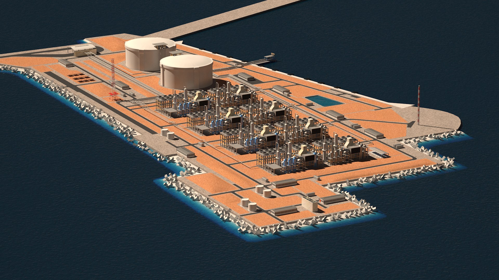Lng Rig 3D Model - TurboSquid 1580567