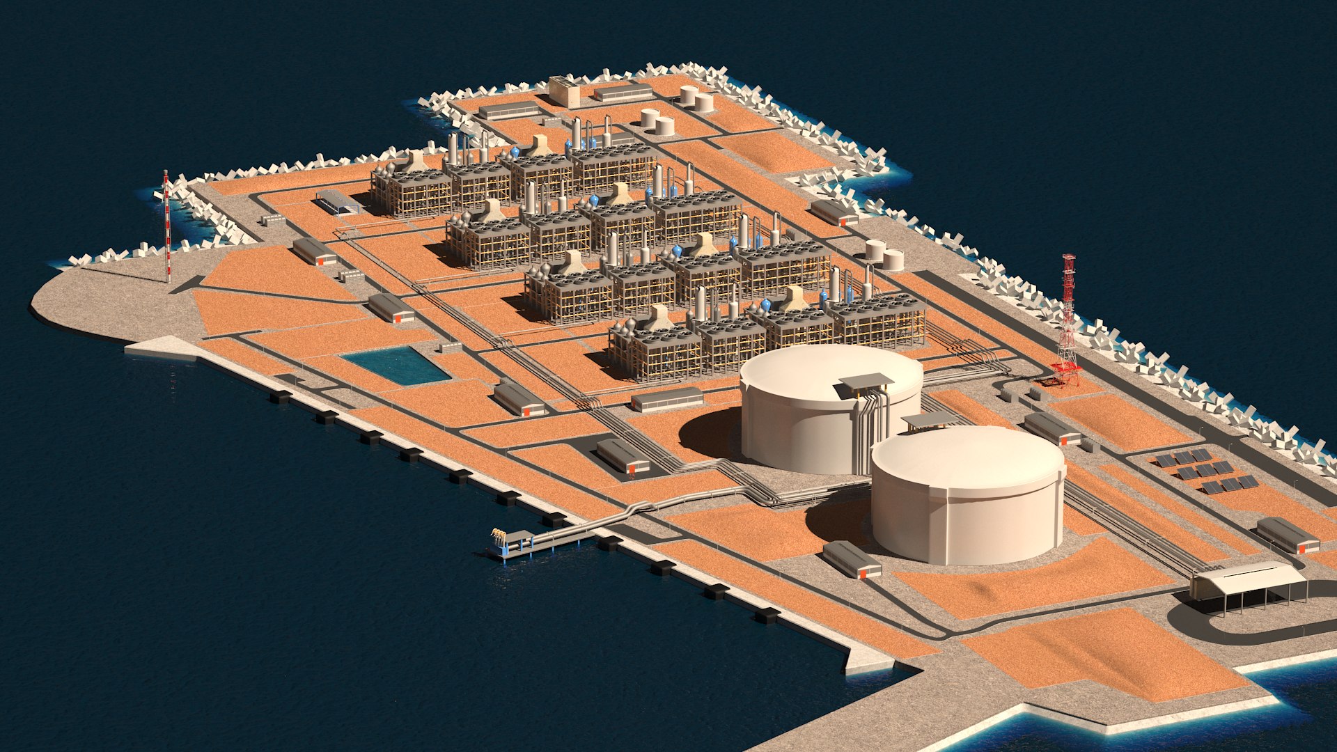 Lng Rig 3D Model - TurboSquid 1580567