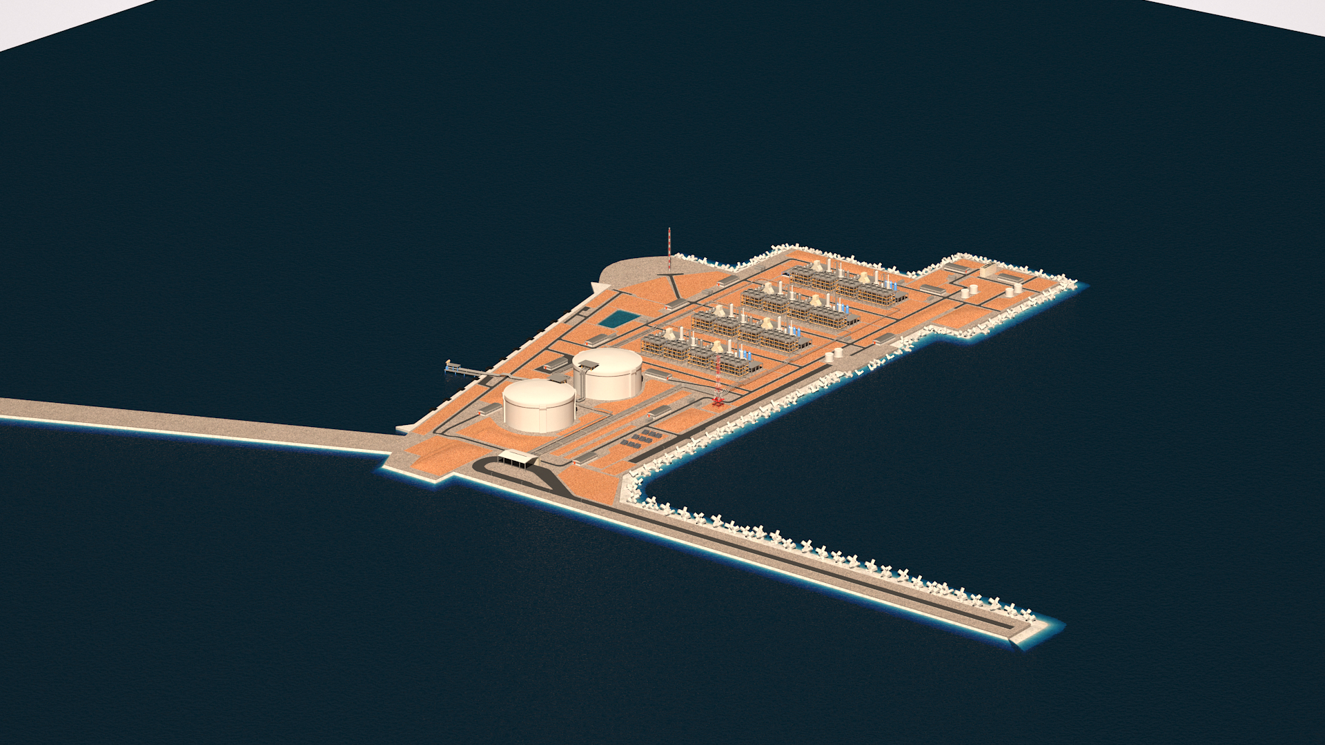 Lng Rig 3D Model - TurboSquid 1580567