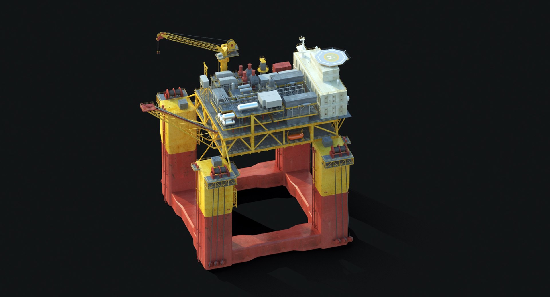 Lng Rig 3D Model - TurboSquid 1580567