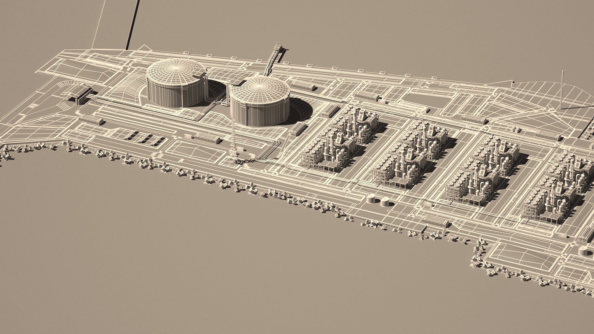 Lng Rig 3D Model - TurboSquid 1580567