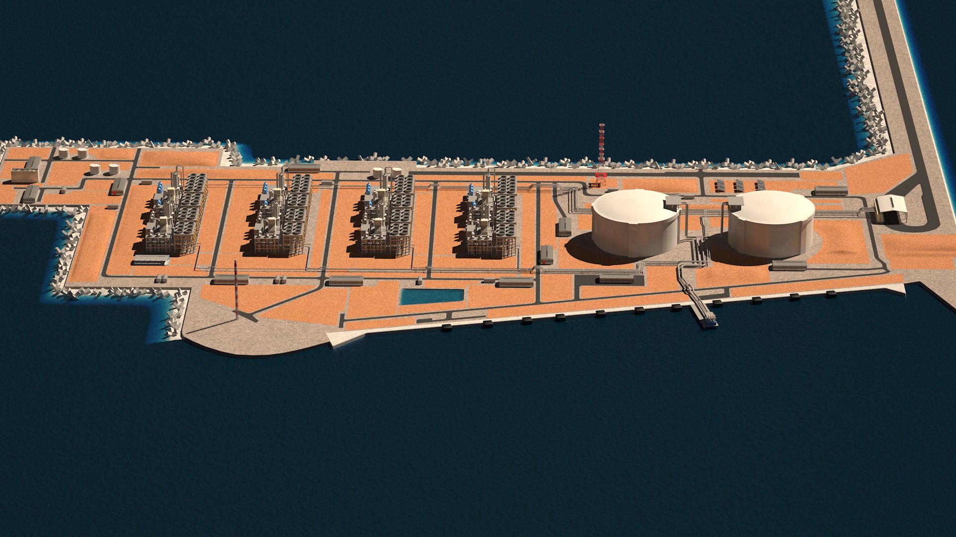 Lng Rig 3D Model - TurboSquid 1580567