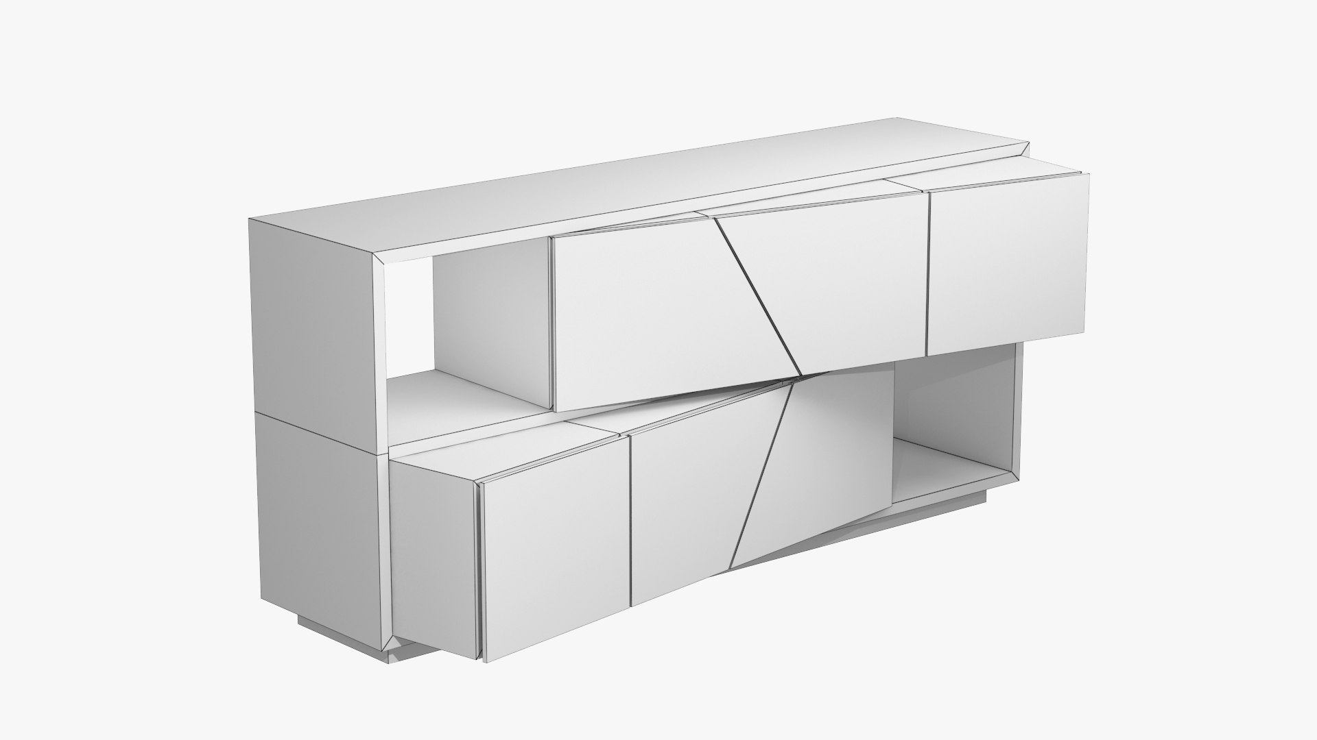 3D Skew Credenza - TurboSquid 2245758