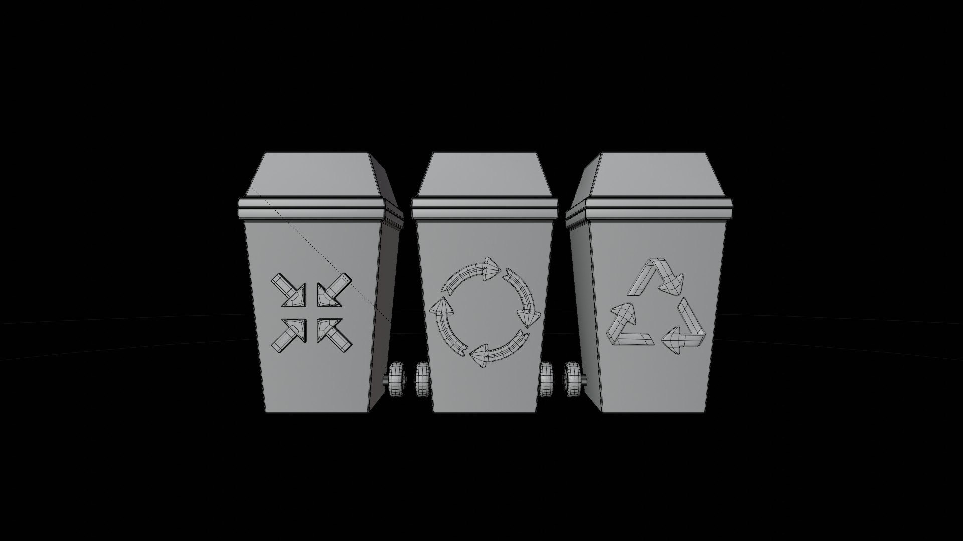 3D Garbage Can Model - TurboSquid 2256765