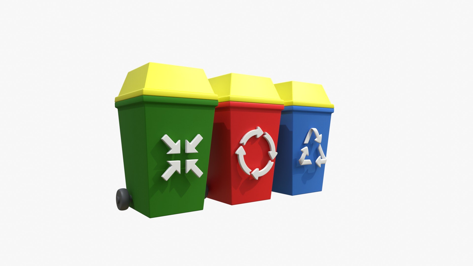 3D Garbage Can Model - TurboSquid 2256765