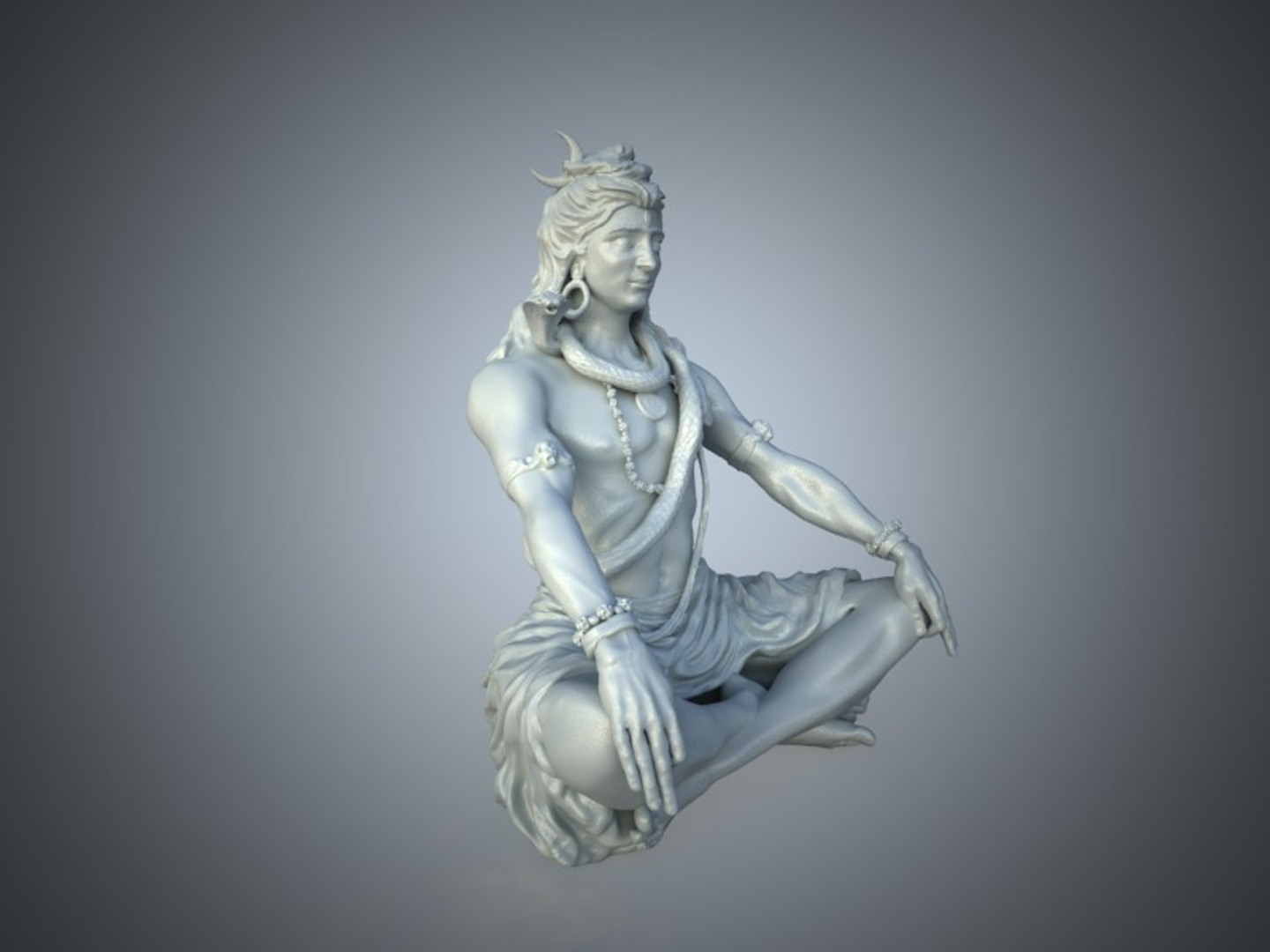 3d Max Lord Shiva Statue