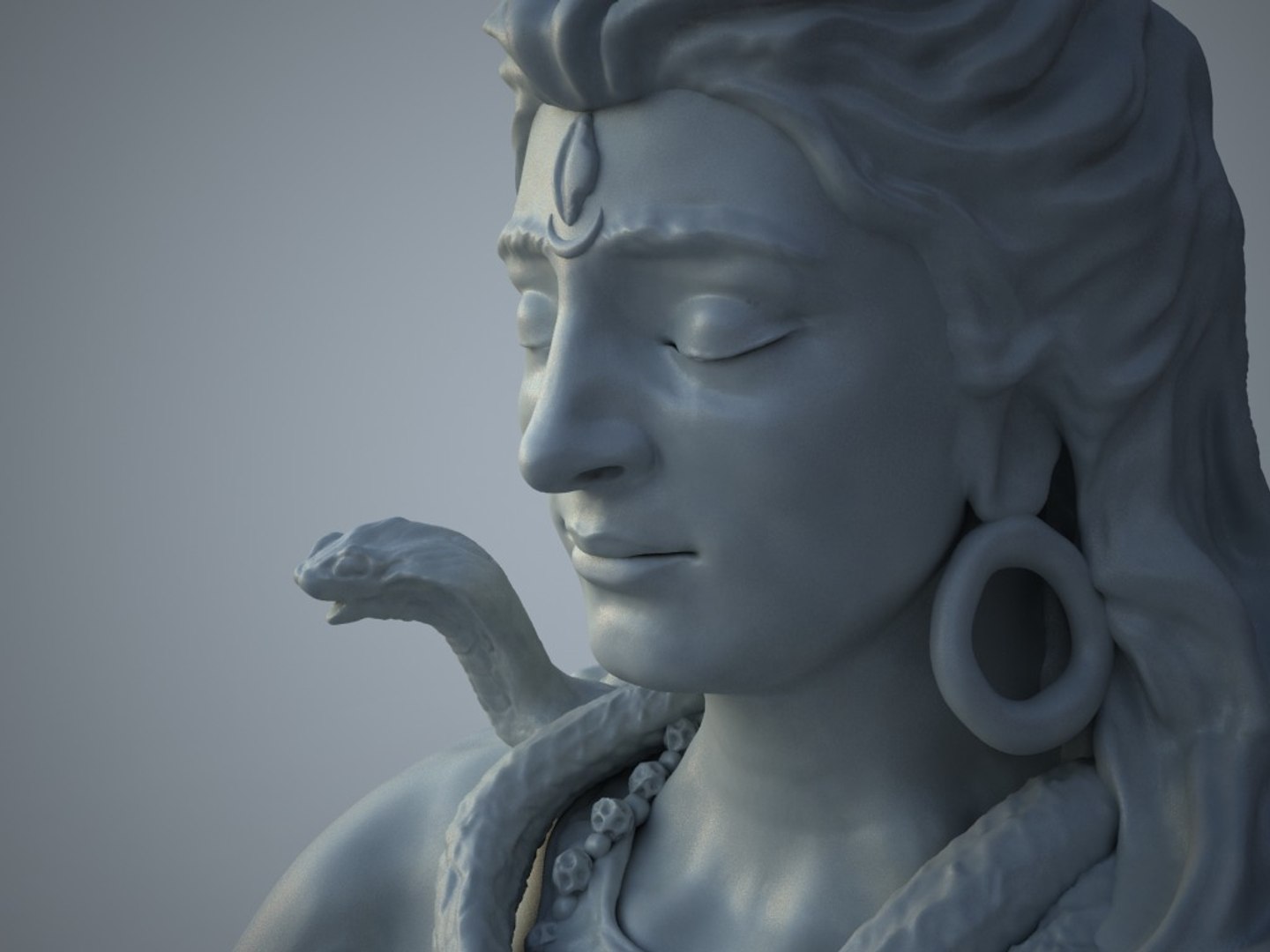 3d Max Lord Shiva Statue