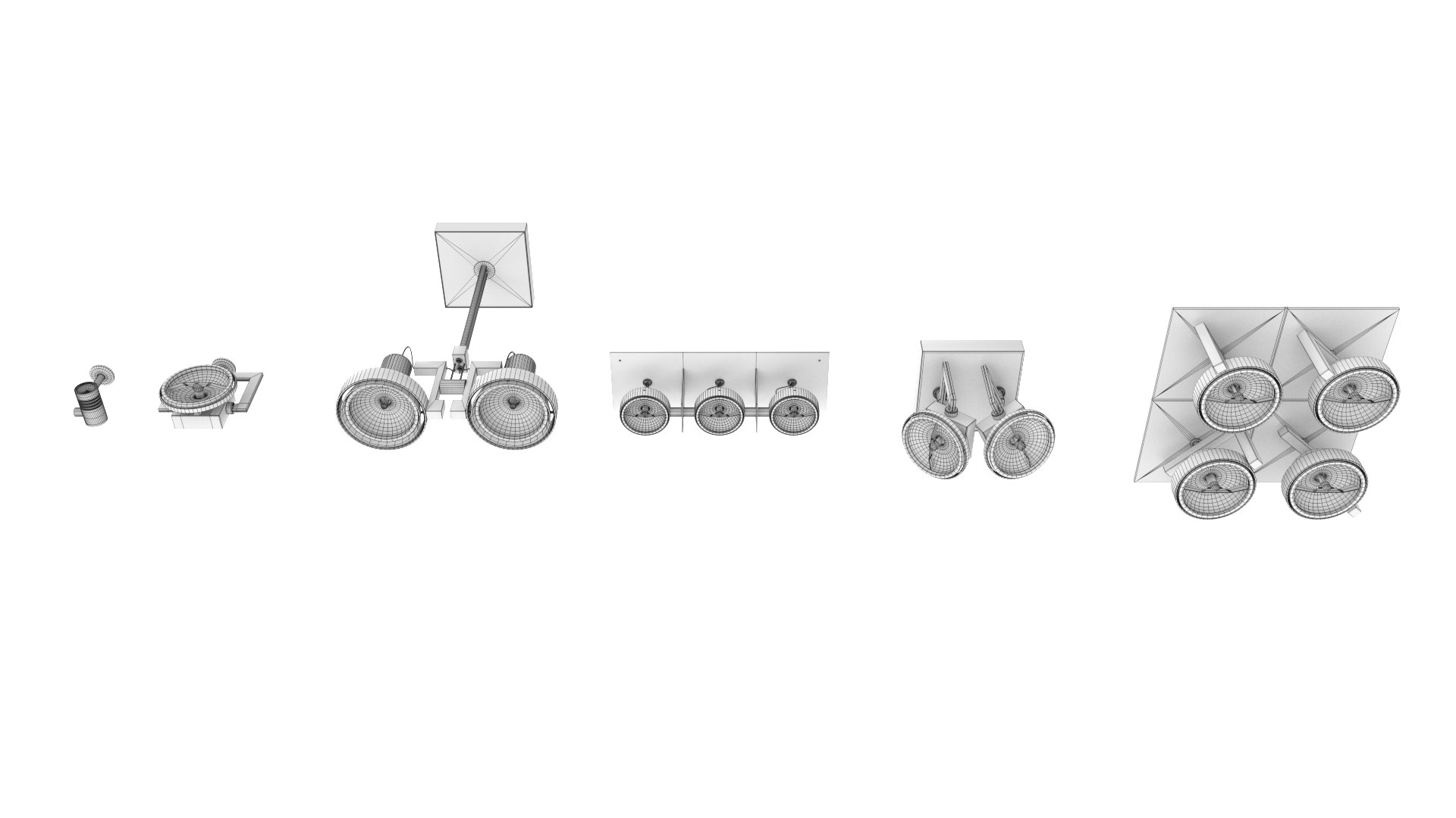 Six Pack Lamps 11 3D Model - TurboSquid 2216353