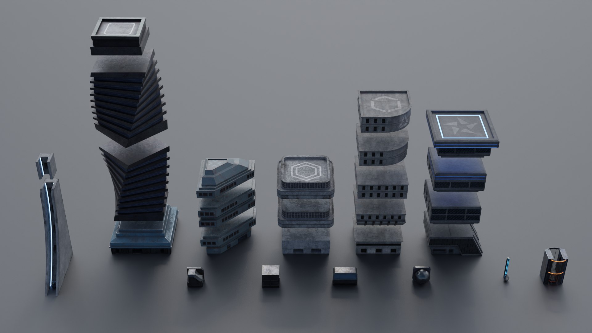 Cyberpunk - Asset Pack - Unreal Engine UE4 3D - TurboSquid 1732661