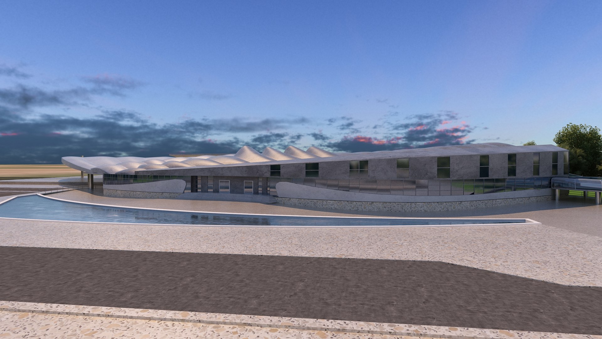 0125 - Train Station Architecture Project 3D Model - TurboSquid 2236533