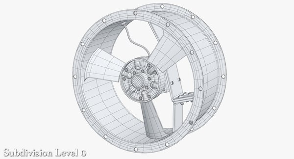 industrial fan 3d 3ds