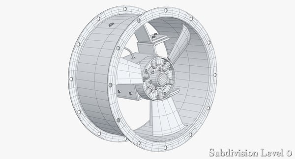 industrial fan 3d 3ds