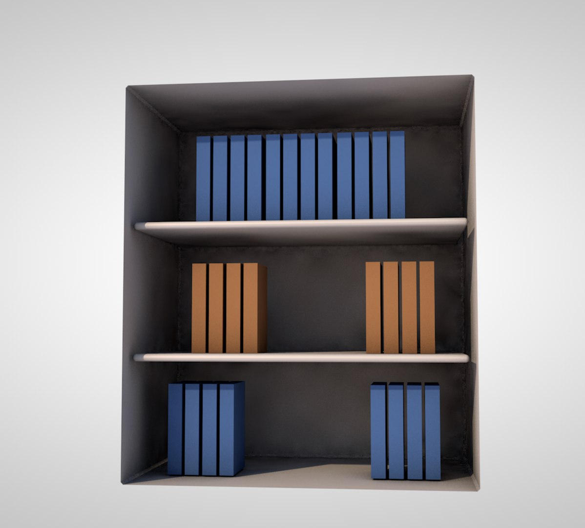 3D books shelves library - TurboSquid 1383703
