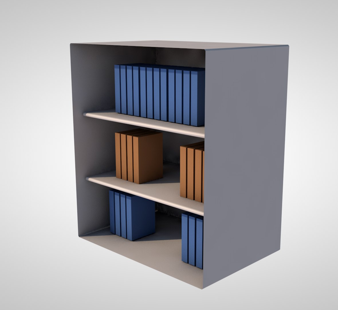 3D books shelves library - TurboSquid 1383703