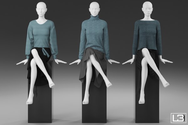 3d woman mannequin
