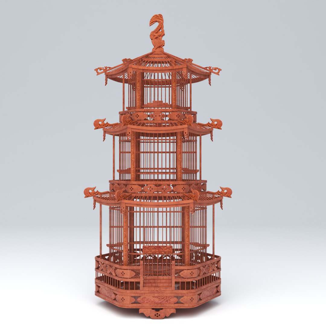 CHINESE BIRD CAGE 01 Model - TurboSquid 1782642