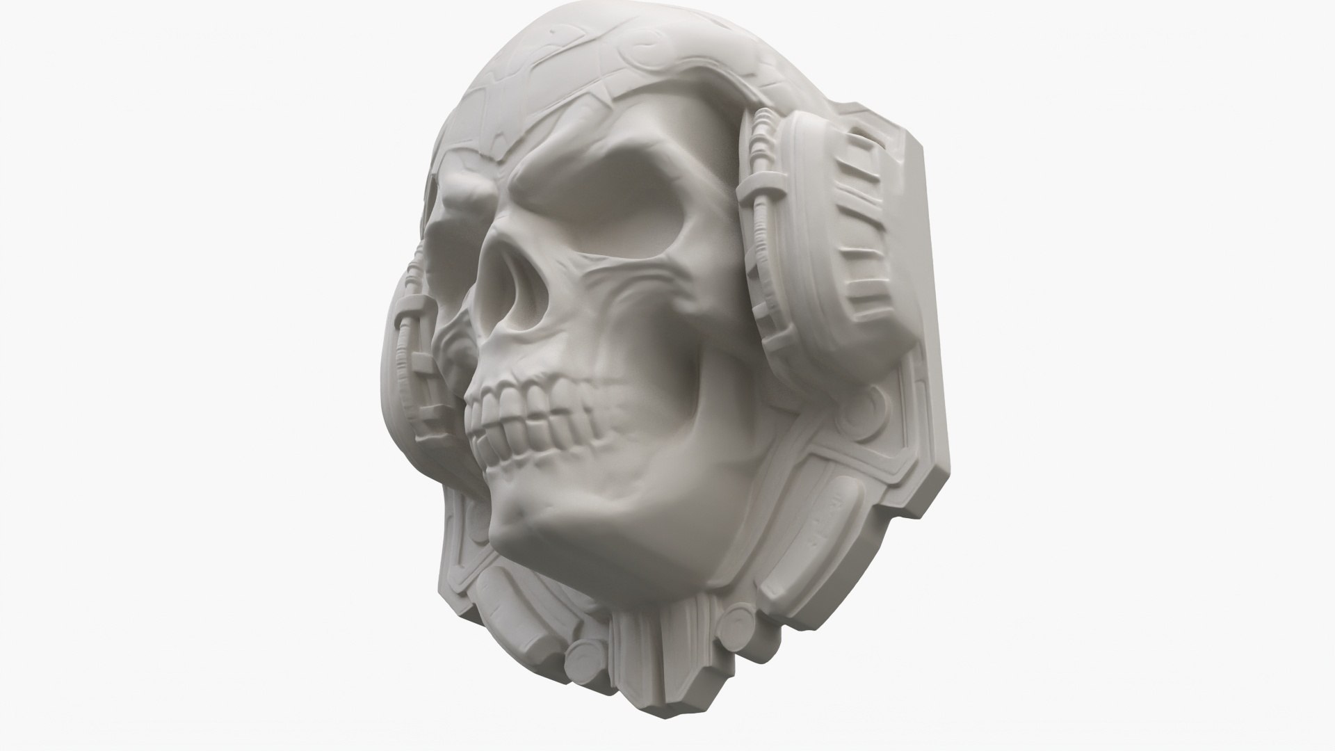 Industrial Skull Relief 1 3D Model - TurboSquid 2207825