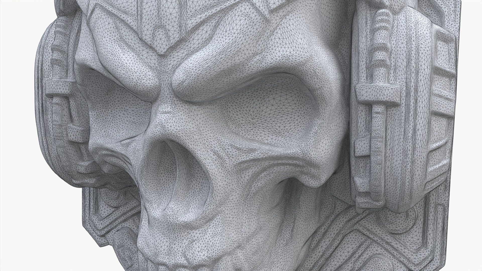 Industrial Skull Relief 1 3D Model - TurboSquid 2207825