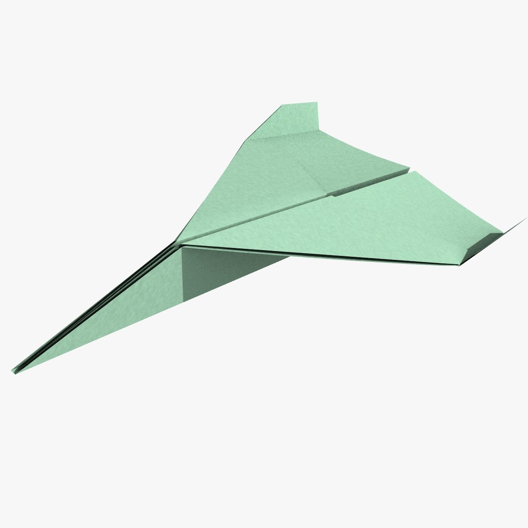 Paper airplane 3D model - TurboSquid 2032457