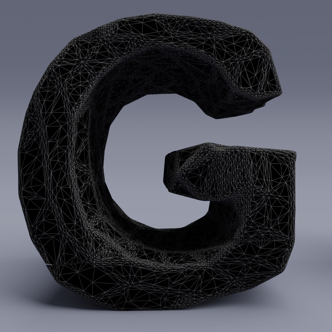 Letter G Model - TurboSquid 1341422